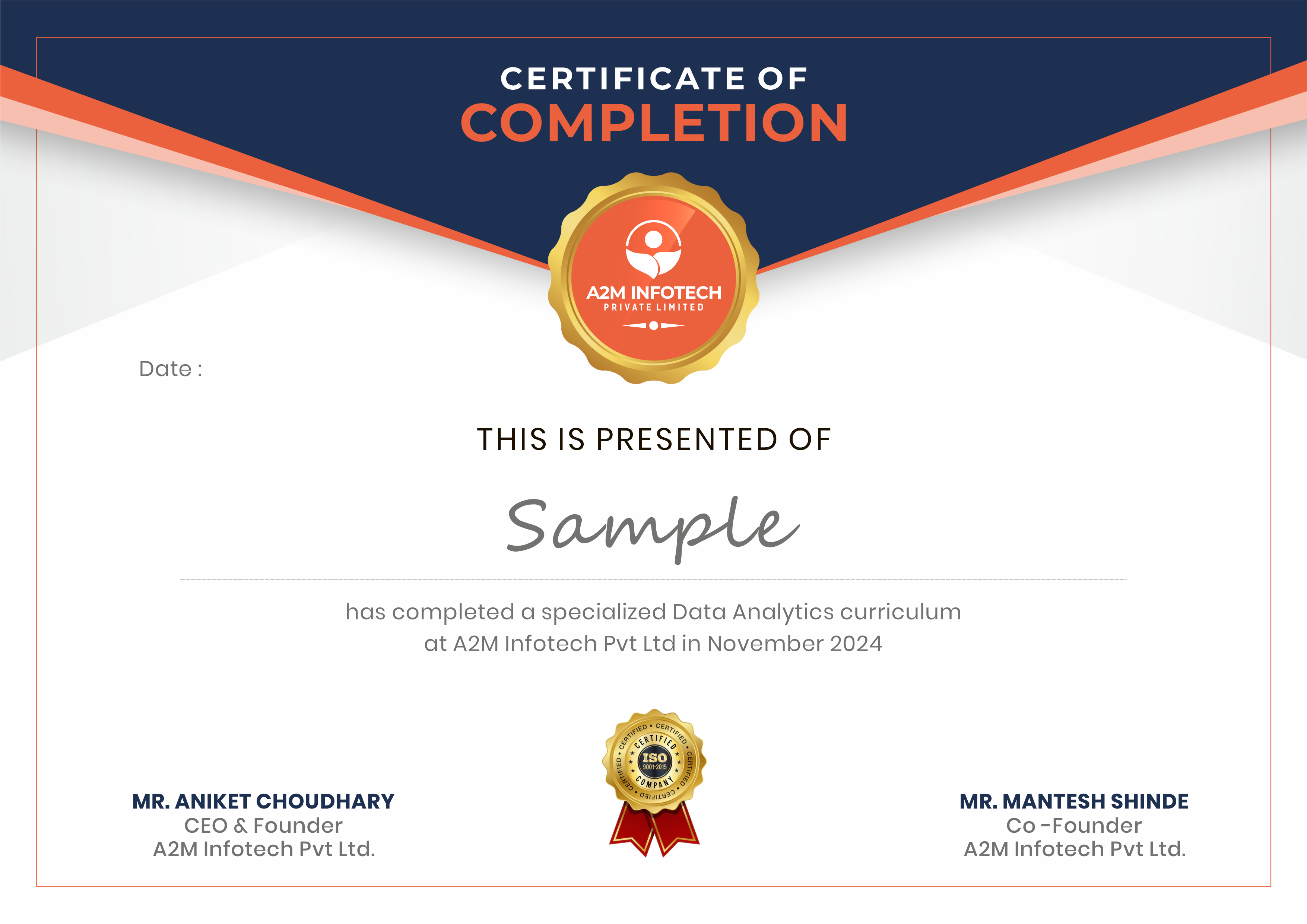 Best Online/ Offline Certificate Programs in Bangalore | A2M Infotech